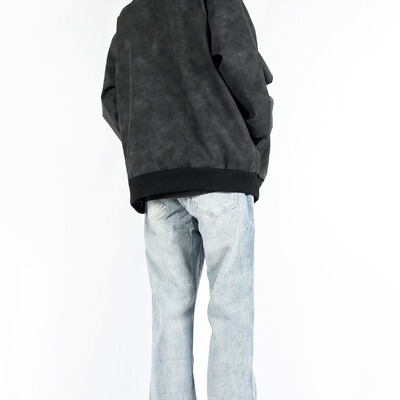 Jeans Men's rend American Retro Old Washed White Green Popul