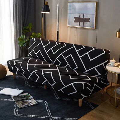 black geometric folding sofa bed ver sofa vers spandex sretc