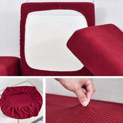 Jacquard Sofa Seat Cushion vers Sretch Couch ver For Living