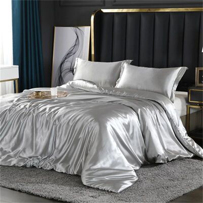High-end Blending Natural Mulberry Silk Bedding Set Luxury S