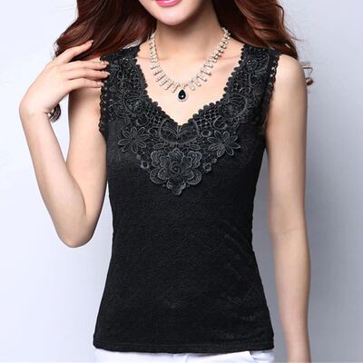Women's Sexy Blouse Shirt Summer Elegant Sleeveless White Bl