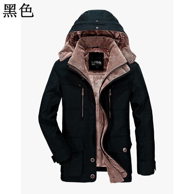 2024 European Size Business Casual Multi-pocket Hooded Men's