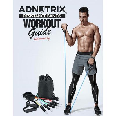 【预售 按需印刷】Adnutrix Resistance Bands workout Guide With Workout log