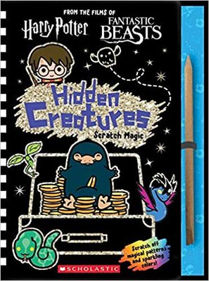 哈利波特涂鸦书 英文原版 Hidden Creatures: Scratch Magic (J.K. Rowling's Wizarding World) (Harry Potter) 中图