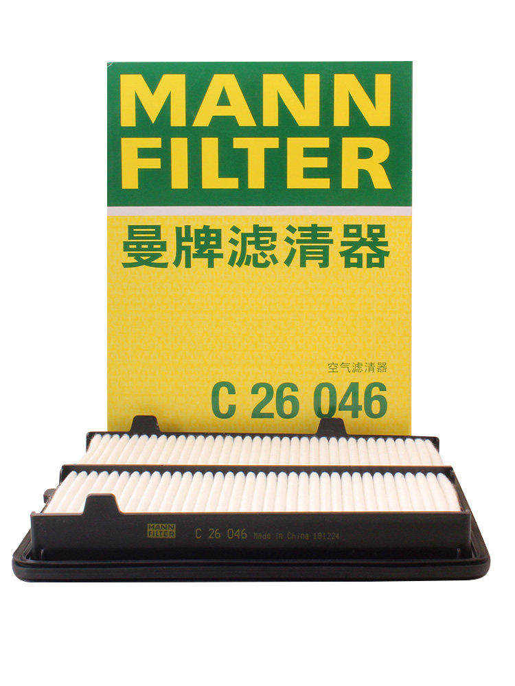 曼牌空气滤芯格滤清器C26046适配本田URV讴歌RDX冠道2.0T保养专用_虎窝淘