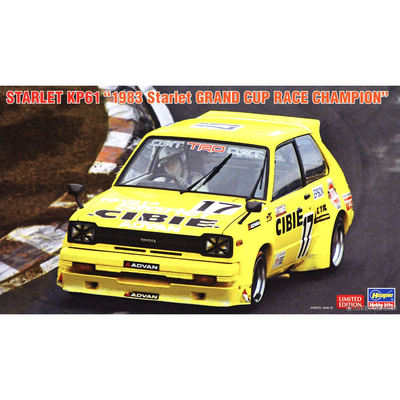 长谷川 1/48 STARLET KP61 1983年星光大赛冠军 20796 现货