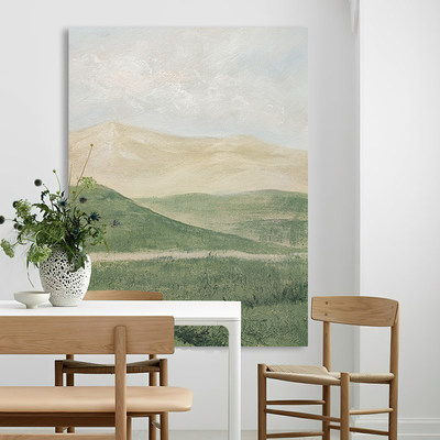 HESD.ART手绘油画《那拉提》现代抽象装饰画极简客厅餐厅大幅挂画