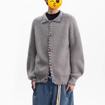 韩系慵懒风针织衫男女秋季