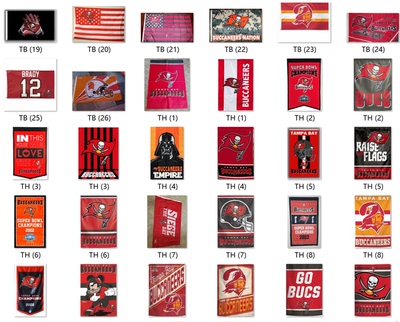 外贸货源坦帕湾海盗旗Tampa Bay Buccaneers Flag亚马逊WISH EBAY