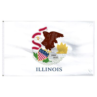 外贸货伊利诺伊州的旗帜State of Illinois Flag亚马逊WISH EBAY