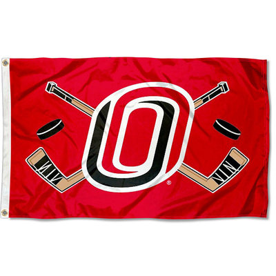 外贸货源Nebraska Omaha Mavericks Hockey Flag 亚马逊WISH EBAY