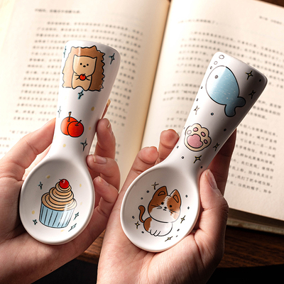 陶瓷小勺子卡通可爱冰淇淋