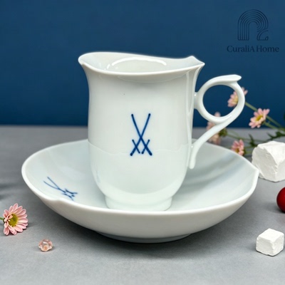 梅森钴蓝双剑高端咖啡杯