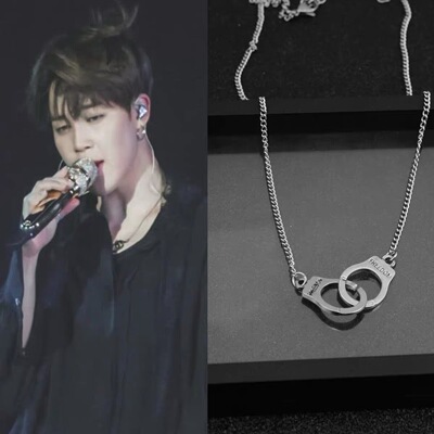 朴智旻韩版手铐项链jimin同款