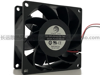 POWER LOGIC PLA08038B24M DC 24V 0.80A 8038 服务器 散热风扇
