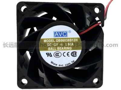 原装AVC奇宏 DB06038B12H 6038 12V 1.92A 6cm 暴力风扇散热风扇