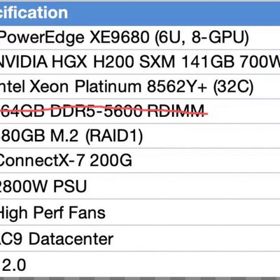 【几乎】DELL PowerEdge XE9680服务器(议价）