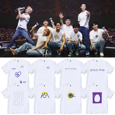 SuperJunior2023世巡演唱会周边同款短袖t恤宽松落肩纯棉打歌衣服