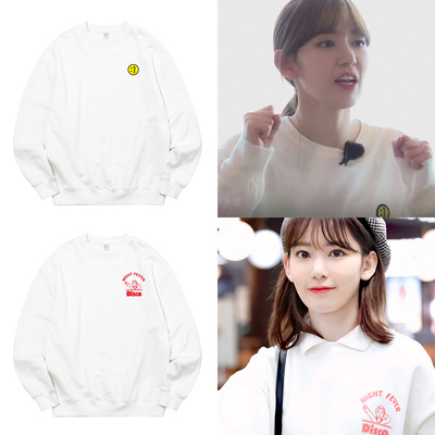 街拍纯棉圆领套头加绒卫衣同款