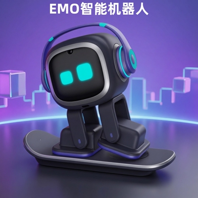 EMO智能桌面机器人宠物人脸识别语音触摸对话互动儿童生日礼物
