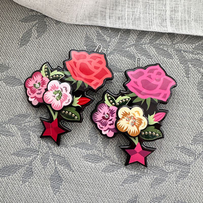 韩国AZNAVOUR/GRAIN de BEAUTE 百搭花朵 发夹边夹 发箍头箍