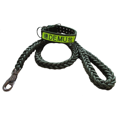 德牧专属牵引绳项圈狗链子