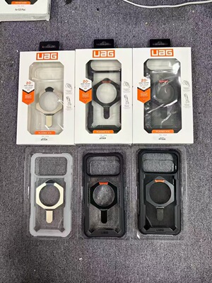 U系列适用iPhone17ProMax/iPhone16pro手机壳折叠支架壳13ro防摔磁吸Magsafe壳带支架14新款全包保护套12硬壳