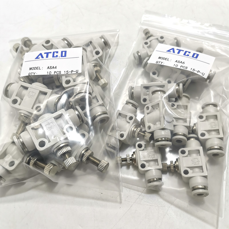 管道节流阀PSA/ ASA-4/-6/-8/-10/-12调节阀气管接头SA控制阀_虎窝淘