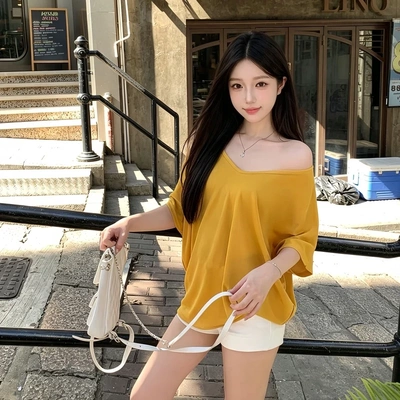 SUSAN素衫夏季慵懒风宽松短袖