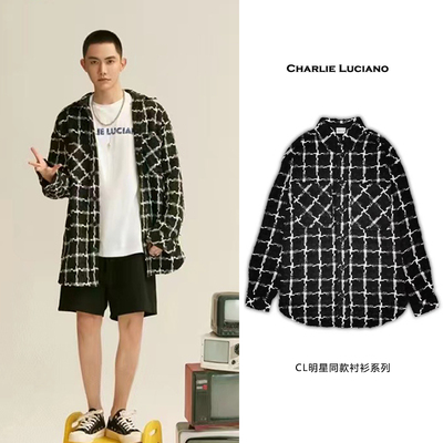 【顺丰包邮】Charlie Luciano衬衫李昃佑同款男女外套cl衬衫