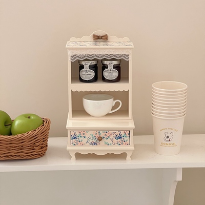 可爱盲盒收纳木质抽屉展示首饰盒