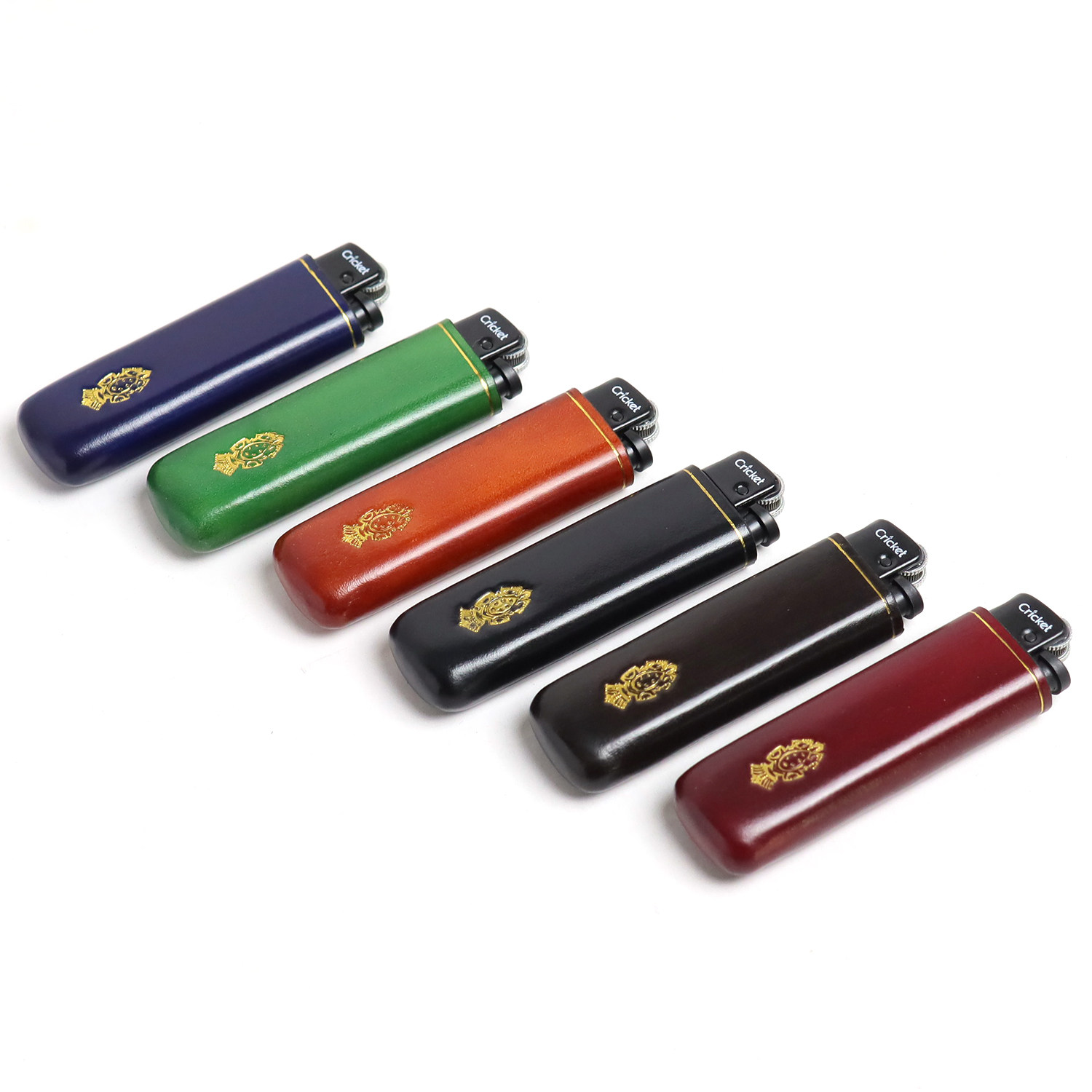 草蜢ceicket打火机皮套头层牛皮火机保护套真皮手工原创塑形贴合