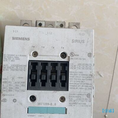 【佳诚】西门子接触器3RT1055-6AB36  23-26V电压【议价】
