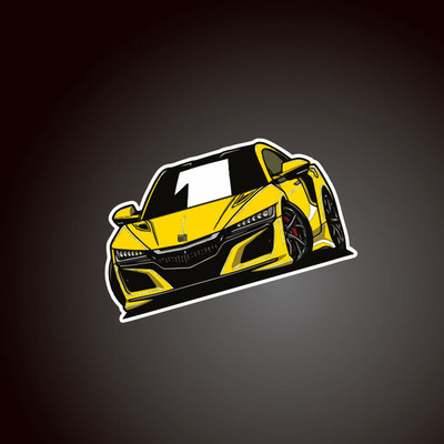 汽车贴纸适用于#HONDA#NSX#NC1 汽车反光车贴 8274