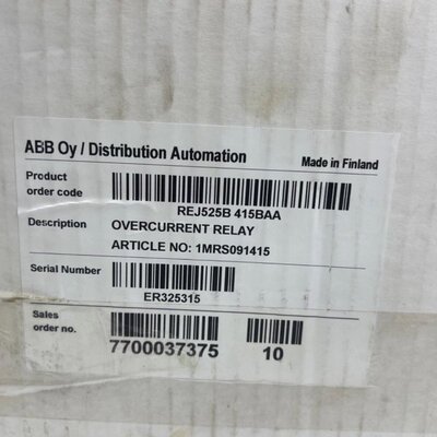 议价ABB REJ525B 415BAA 过载继电器 REJ52