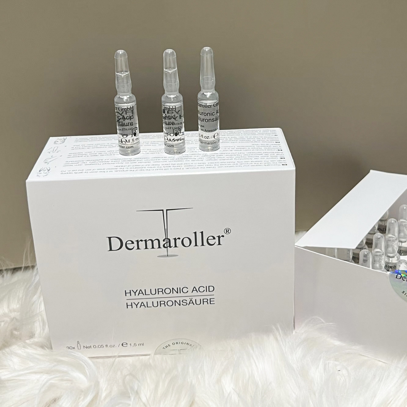 品牌直发 德国dermaroller安瓶补水保湿紧致精华水光针玻尿酸原液