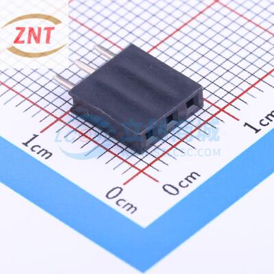 排母 2.54mm 1x3P 直插 单排 B-2200S03P-A120 插件 Ckmtw灿科盟