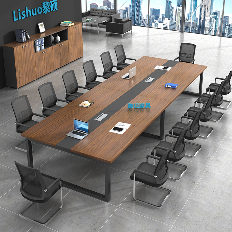办公家具大小型会议桌长桌简约现代洽谈接待桌椅组合工作台办公桌_虎窝淘