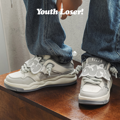 youthloser休闲板鞋面包鞋卡通