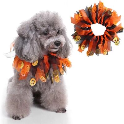 Fancy Pet Cat Collars for Halloween Thanksgiving Costume Cut