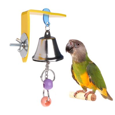 Parrot Bell Toys Birds Chewing Hanging Cage Bite Accessories