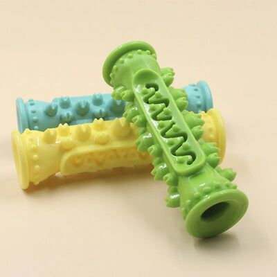 Dog Toothbrush Chew Toy Stick Soft Rubber Molar Interactive