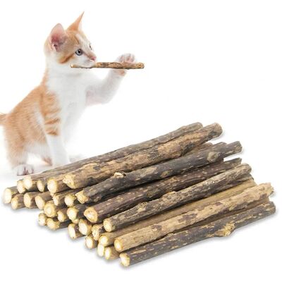 15pcs Natural Matatabi Cat Catnip Toy Kitten Molar Chew Stic