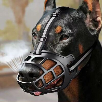 Dog Muzzle Anti-Biting Dog Mouth Cover With Reflective Strip