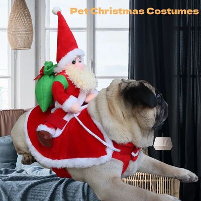 Christmas Reindeer Styling, Santa Claus Pet Clothing, Dog Ho