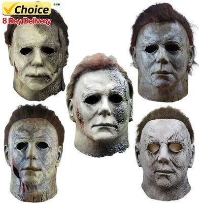 Halloween Michael Myers Mask Scary Killer Full Head Mask Cre