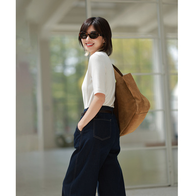 ise2025冬季新款小半高领针织舒适百搭宽松短袖T恤两色K2510902