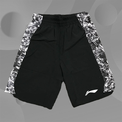 李宁运动短裤男士透气训练裤子外穿夏季休闲健身跑步裤AAPN315