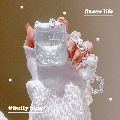 可爱小猫适用荣耀earbudsapro保护套透明新款华为荣耀Earbuds A P