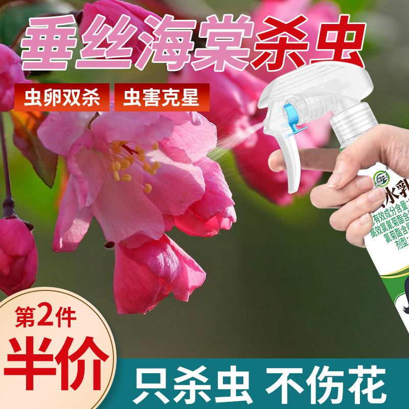 垂丝海棠杀虫剂花卉植物土壤灭盆栽小飞虫药蚧壳虫蚜虫打虫家用治